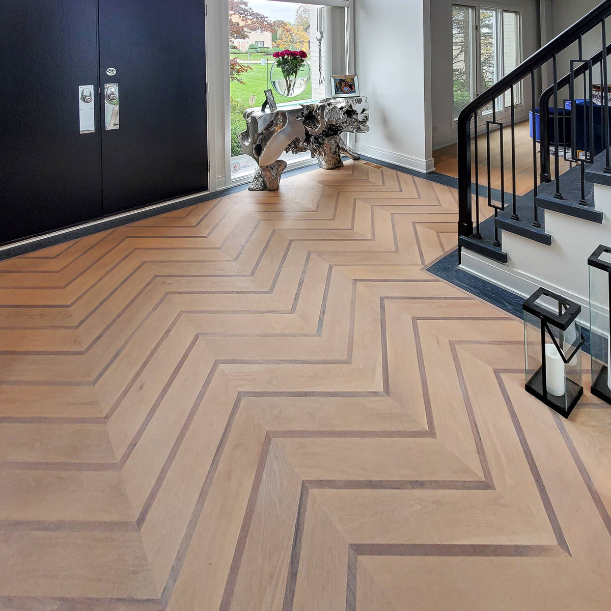 chevron pattern wood