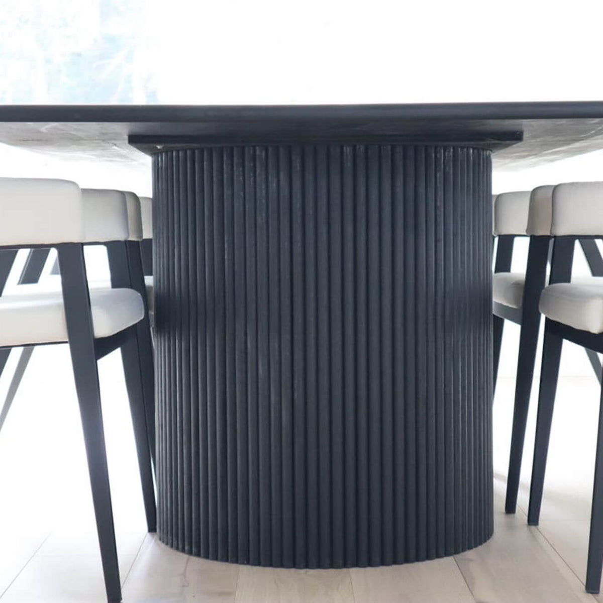 Fluted White Oak Dining Table – Rubio Monocoat USA