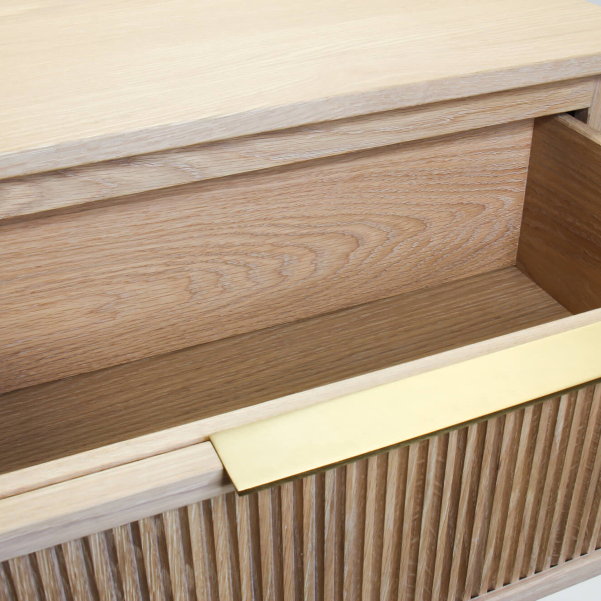 White Oak Reeded Storage Dresser – Rubio Monocoat USA