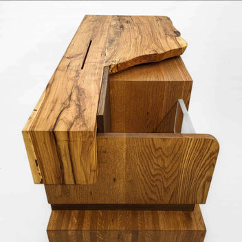 Live Edge Record Player Console – Rubio Monocoat USA