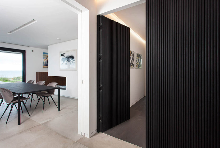 Black Slatted Accent Wall – Rubio Monocoat