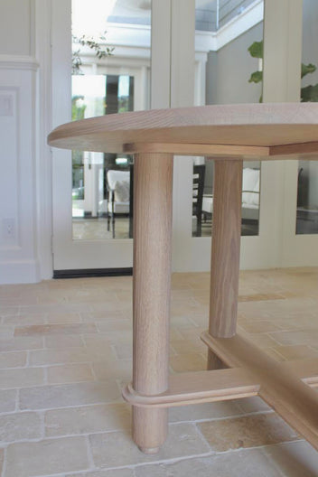 Round White Oak Entry Table – Rubio Monocoat