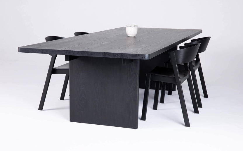 Black Stained Ash Dining Table – Rubio Monocoat